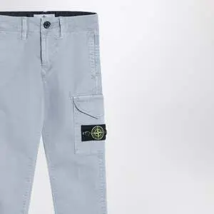 Stone Island Dust-coloured Cotton Cargo Trousers