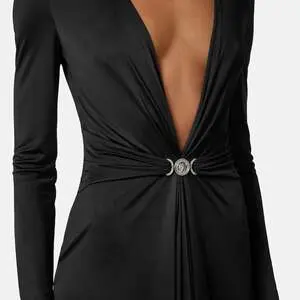Versace Viscose Jersey Midi Dress