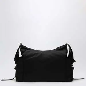 Prada Re-nylon And Leather Hobo Bag