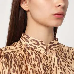 Zimmermann Linen Leopard Print Short Dress