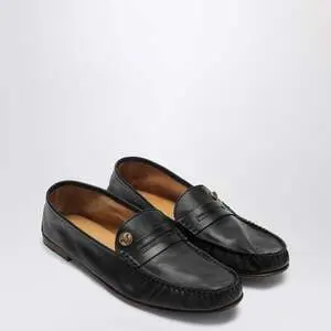 Versace Calf Leather Loafers With Medusa Logo