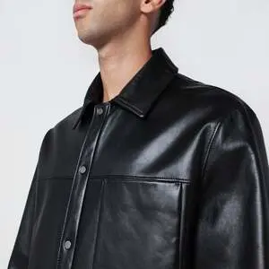 SALVATORE SANTORO Leather Overshirt