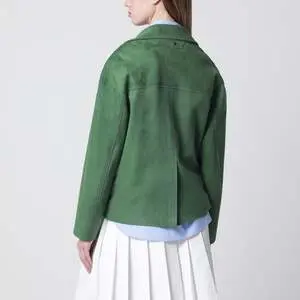 SALVATORE SANTORO Suede Jacket With Classic Lapels