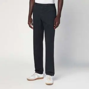 SANTANIELLO Cotton Trousers - Black
