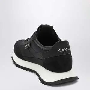 Moncler Pacey2 Suede And Nubuck Sneakers - Black
