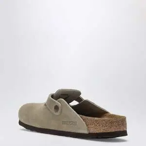 BIRKENSTOCK Suede Clogs With Adjustable Buckle
