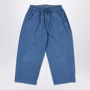 BÚHO Navy Cotton Poplin Trousers