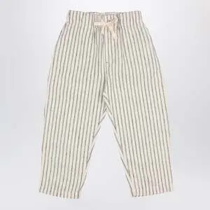 BÚHO Striped Linen Blend Trousers