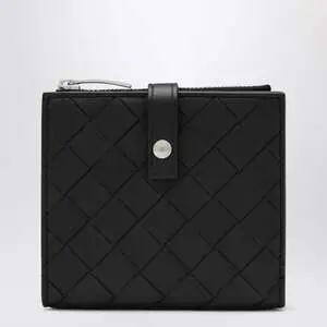 Bottega Veneta Braided Wallet - Black