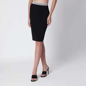 Versace Jacquard Viscose-blend Midi Skirt
