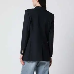 Saint Laurent Double-breasted Virgin Wool Gabardine Jacket