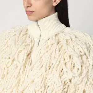 Stella McCartney Wool Bomber Jacket With Fringes