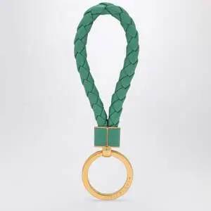 Bottega Veneta Mermaid Keyring In Woven Leather
