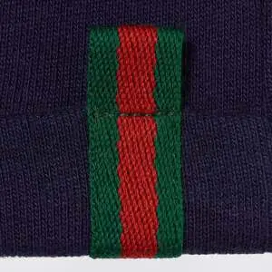 Gucci Dark Cotton Jersey Pants With Web Detail