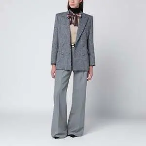 Valentino Garavani Alabaster Cashmere Sweater With Lace-embroidered Cuffs