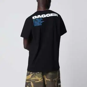 DAGGER Faded T-shirt With Logo Print