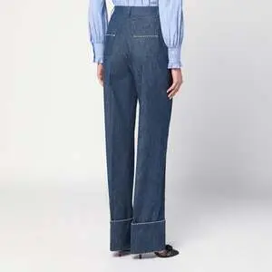 Valentino Garavani Chambray Denim Trousers