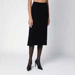 Balenciaga Tweed Midi Skirt