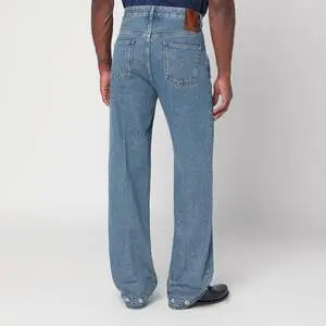 Valentino Garavani Medium Wash Jeans With Cabochons