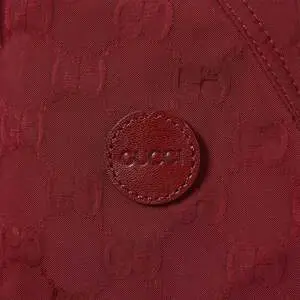 Gucci Nylon Twill Jacket With Gg Motif