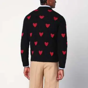 Valentino Garavani Jacquard Heart Pattern Sweater