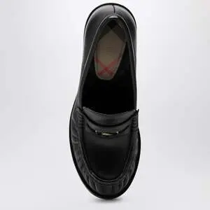 Burberry Cadet Leather Loafers With Heel