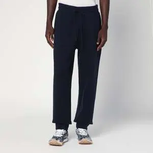 Burberry Navy Cashmere-blend Jogging Pants - Blue