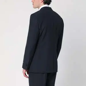 Burberry Navy Wool Blend Jacket