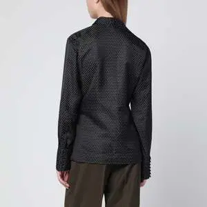 Dries Van Noten Jacquard Texture Wrap Shirt