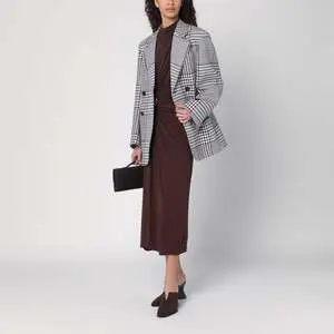 Bottega Veneta Double-breasted Checkered Jacket