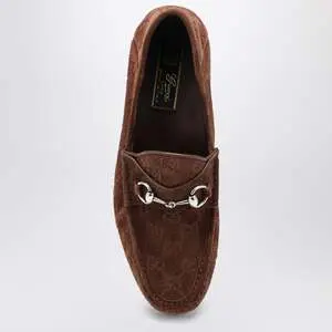 Gucci Horsebit 1953 Suede Loafers - Brown