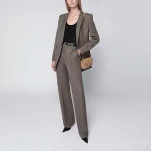 Saint Laurent Loulou Mini Leather Shoulder Bag - Beige