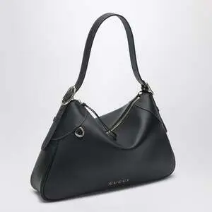 Gucci Gg Emblem Large Shoulder Bag - Black