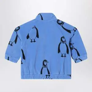 MINI RODINI Penguin Print Zip-up Sweatshirt