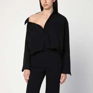 Balenciaga One-shoulder Poplin Shirt