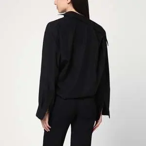 Balenciaga One-shoulder Poplin Shirt