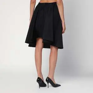 Alexander McQueen Flared Silk Blend Skirt