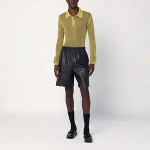 Gucci Leather Bermuda Shorts