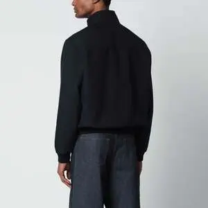Gucci Wool-blend Twill Zip-up Jacket With Embossed Logo