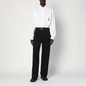 Gucci Cotton Shirt With Logo Embroidery