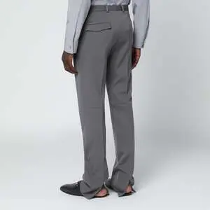 Gucci Grey Wool Satin Trousers