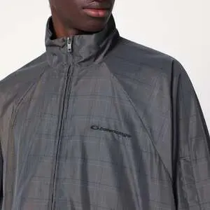 Balenciaga Nylon Zip-up Jacket With Logo