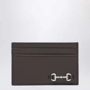 Gucci Cocoa Cardholder With Horsebit - Brown