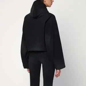 Balenciaga Cropped Cotton Jacket With Hood