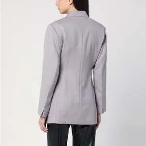Victoria Beckham Belted Light Wool Jacket