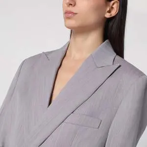 Victoria Beckham Belted Light Wool Jacket