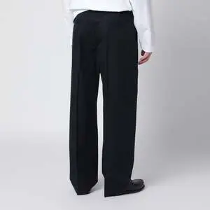 Gucci Cotton Twill Trousers With Logo Print