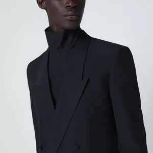 Gucci Double-breasted Jacket In Technical Panama
