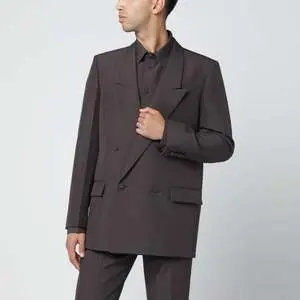 Gucci Double-breasted Jacket In Technical Panama Fabric