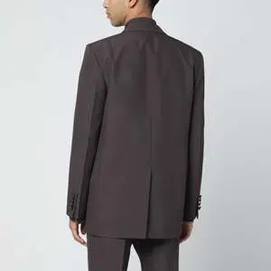 Gucci Double-breasted Jacket In Technical Panama Fabric